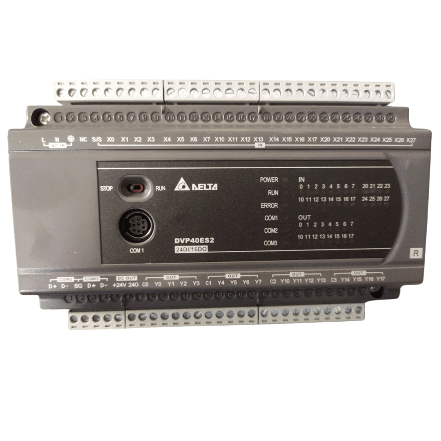 Delta DVP-ES2 PLC | 40 I/O Relay & Transistor Outputs